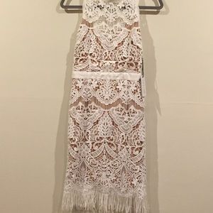 SAYLOR | Dresses | Nwt Saylor Bhldn White Lace Crochet Dress Wedding ...